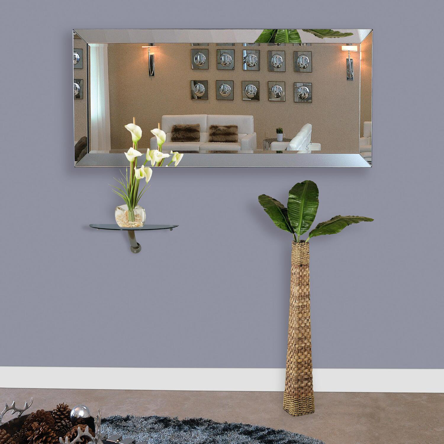 Latitude Run® Caitlan Tall Oversized Full Length Mirror, Large Mirror ...