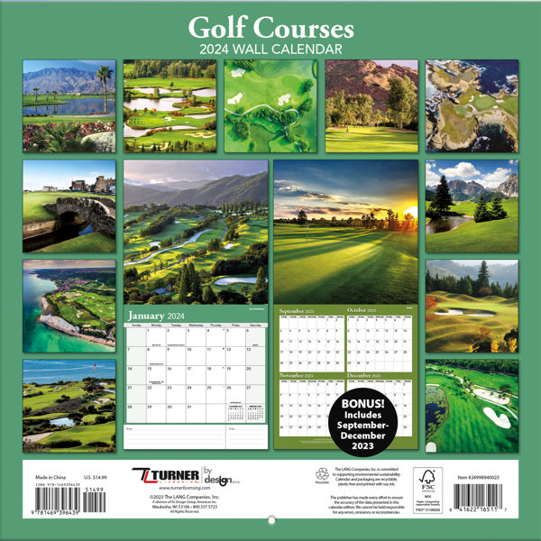 Lang Golf Courses Photo Wall Calendar | Wayfair