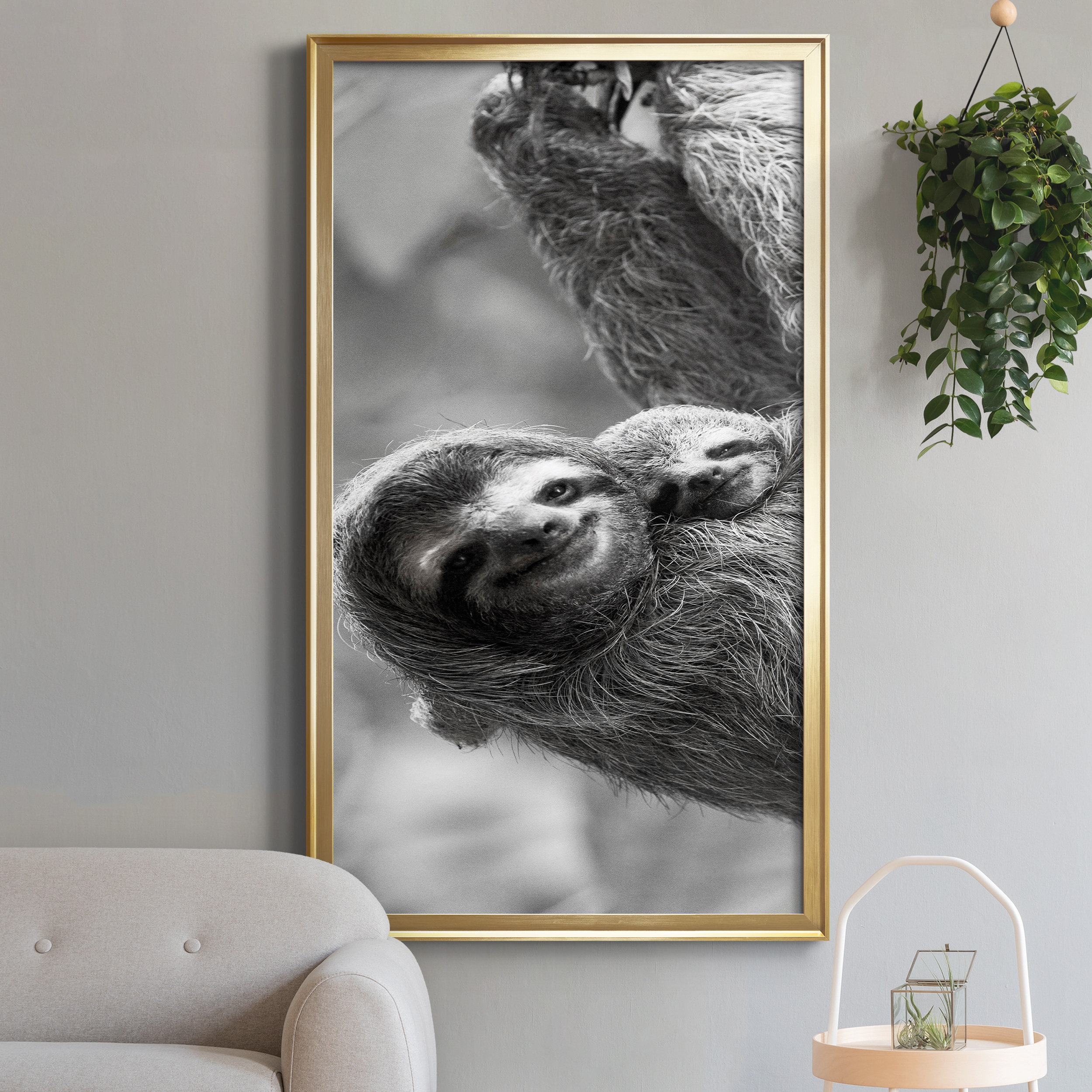 Latitude Run® Sloth Swing - Picture Frame Print on Canvas - Wayfair Canada