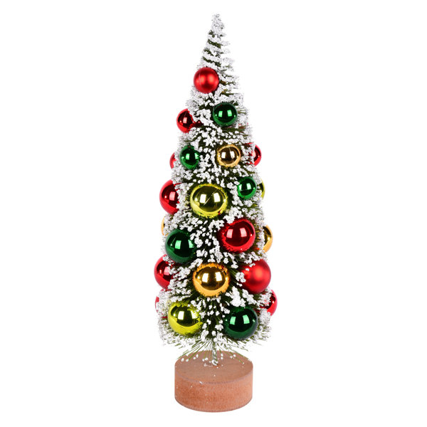The Holiday Aisle® Vickerman Vintage Tabletop Frosted Artificial Chri ...