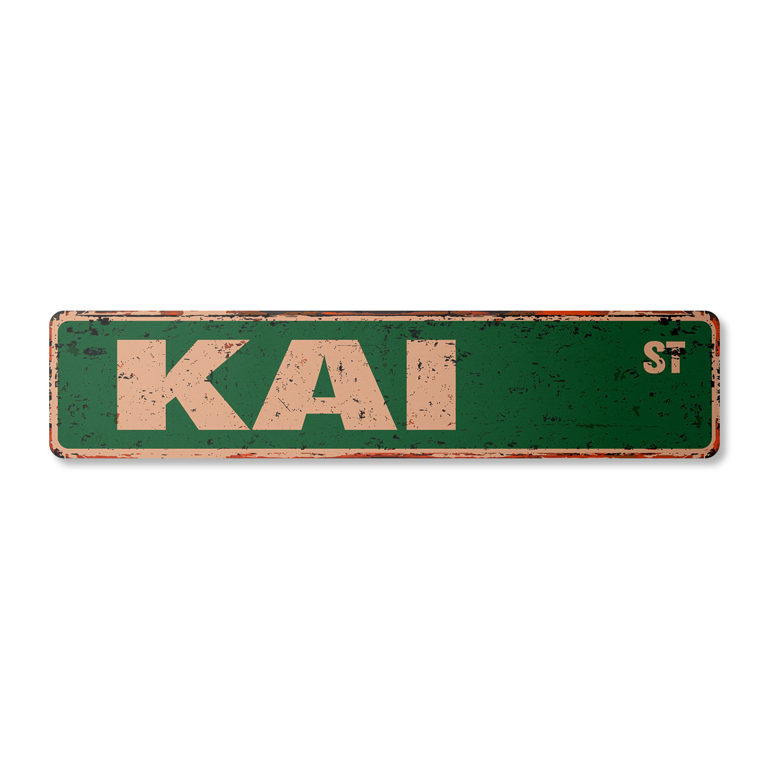 SignMission Kai Street Sign Aluminum 4" X 18" | Wayfair