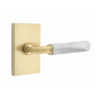 Emtek Select Privacy Leverset, Modern Rectangular Rosette, R-Bar Stem ...