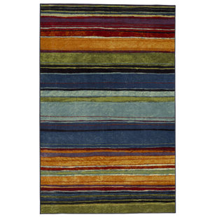 Blue Striped Area Rugs You'll Love | Wayfair