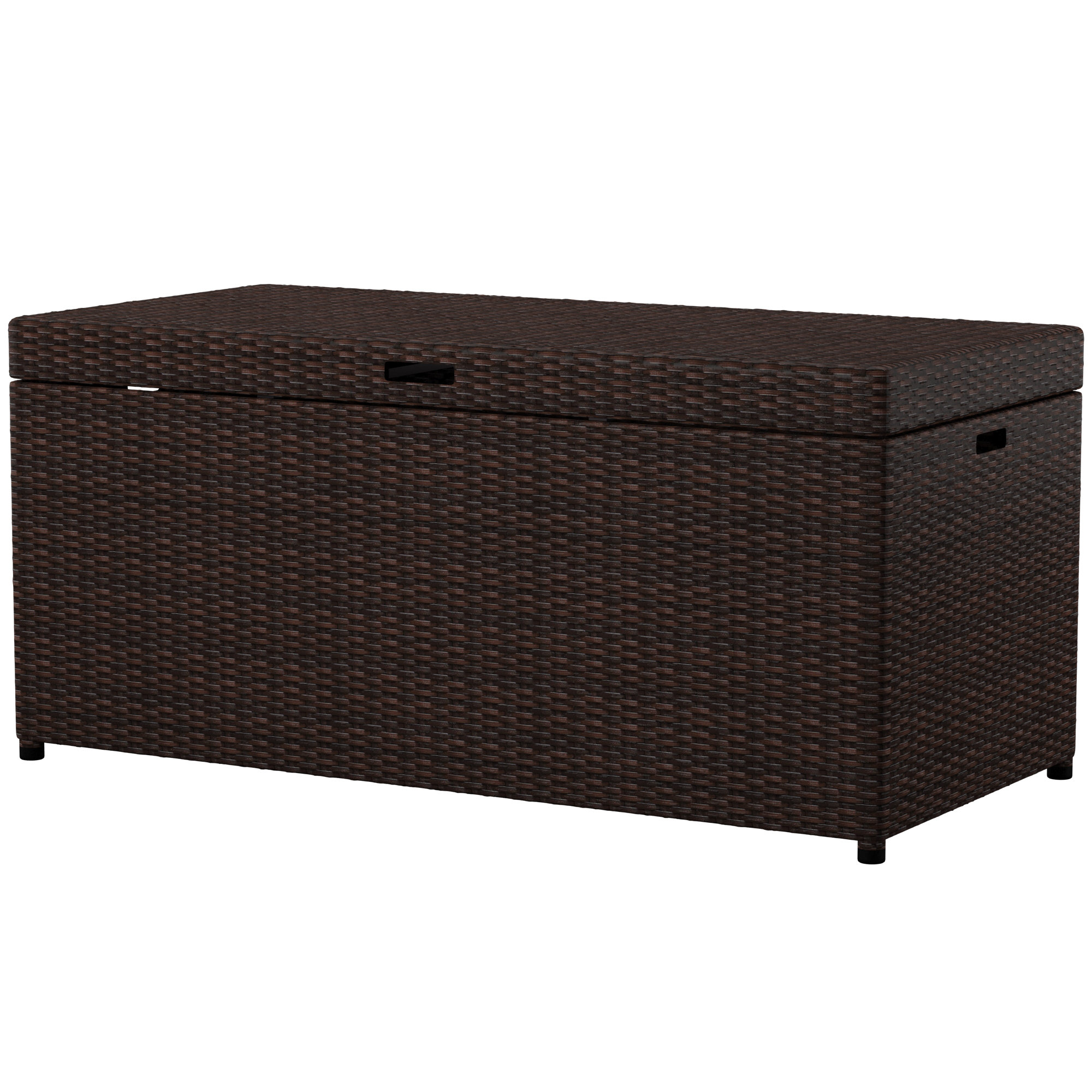 Latitude Run® Adelita Wicker Deck Box & Reviews | Wayfair