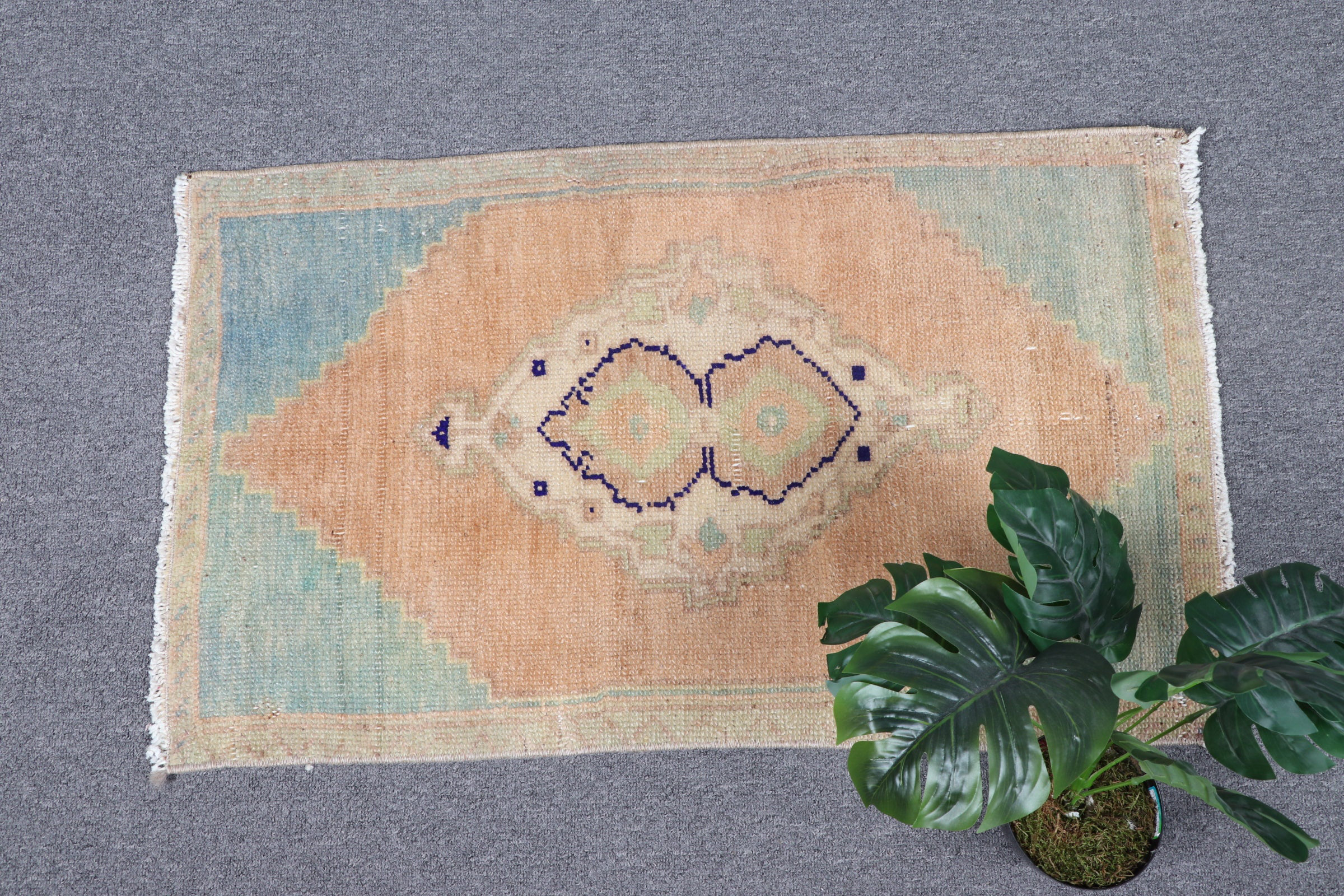 Red Barrel Studio Handwoven Vintage Turkish Door Mat in Soft Pastel ...