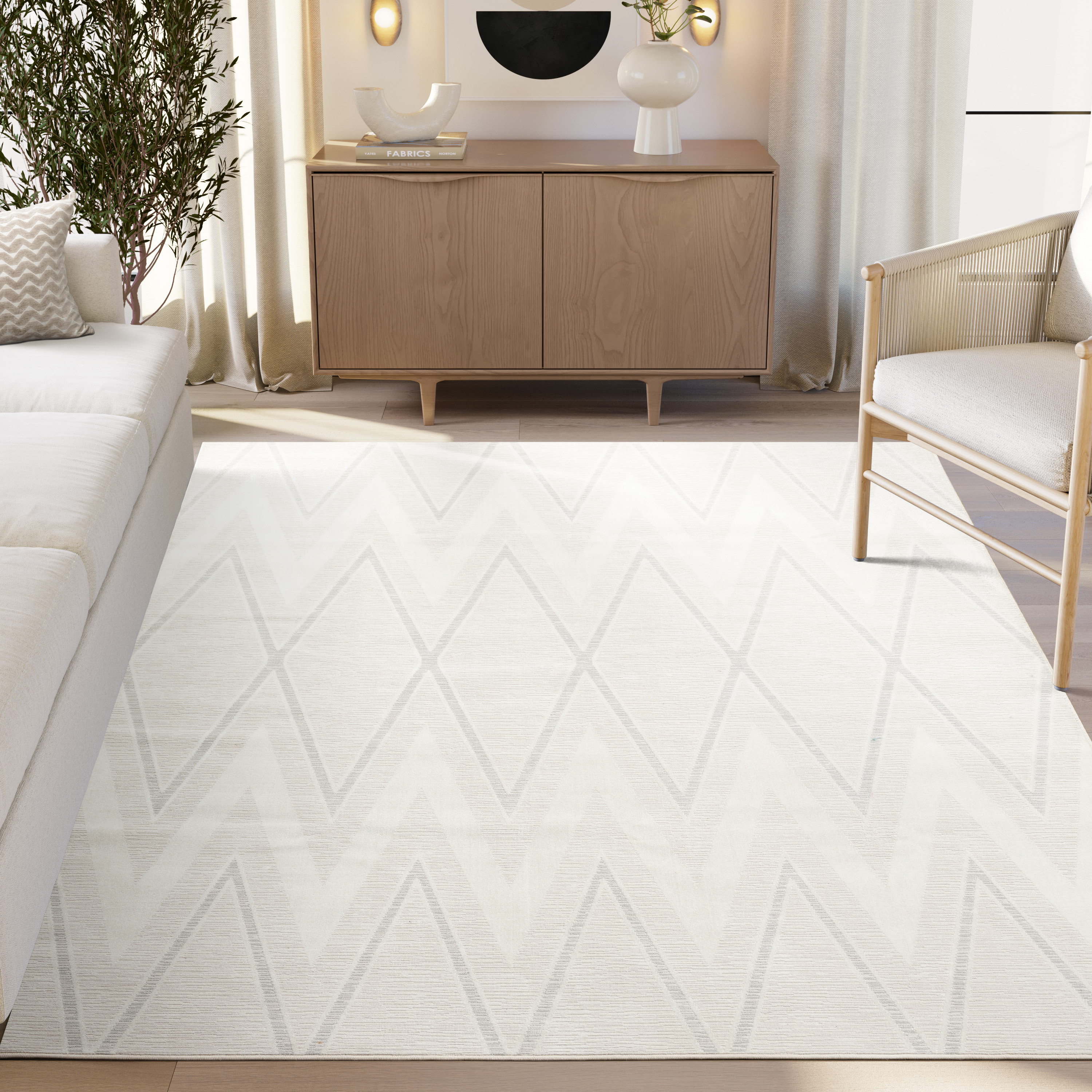 Wrought Studio™ Abani Rugs Ardencroft REG510A Beige Cream Grey ...