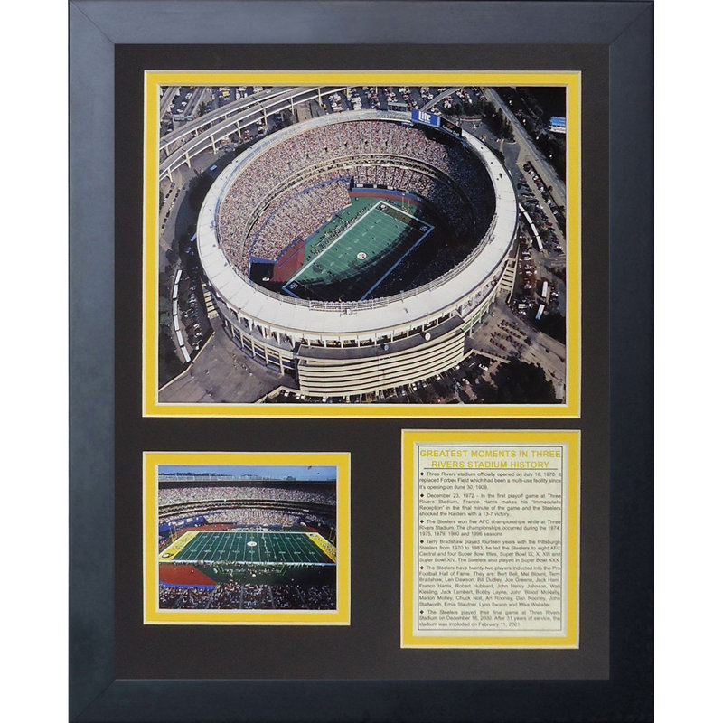 Legends Never Die Pittsburgh Steelers Three Rivers Stadium Framed ...