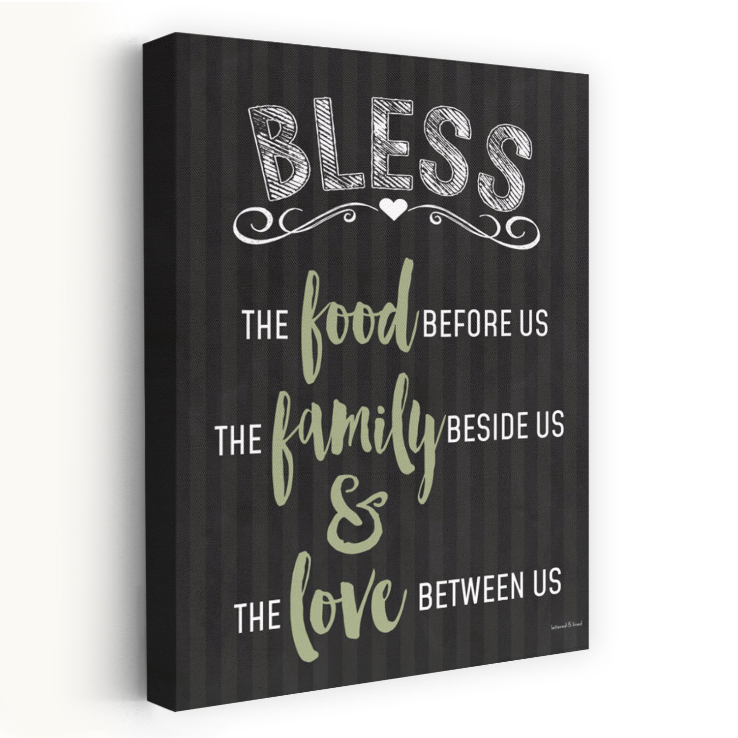 Ophelia & Co. Bless This Family Abstract Contemporary Art | Wayfair