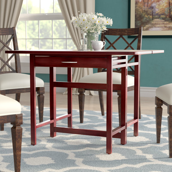 Red Barrel Studio® Catania Extendable Beech Solid Wood Dining Table ...