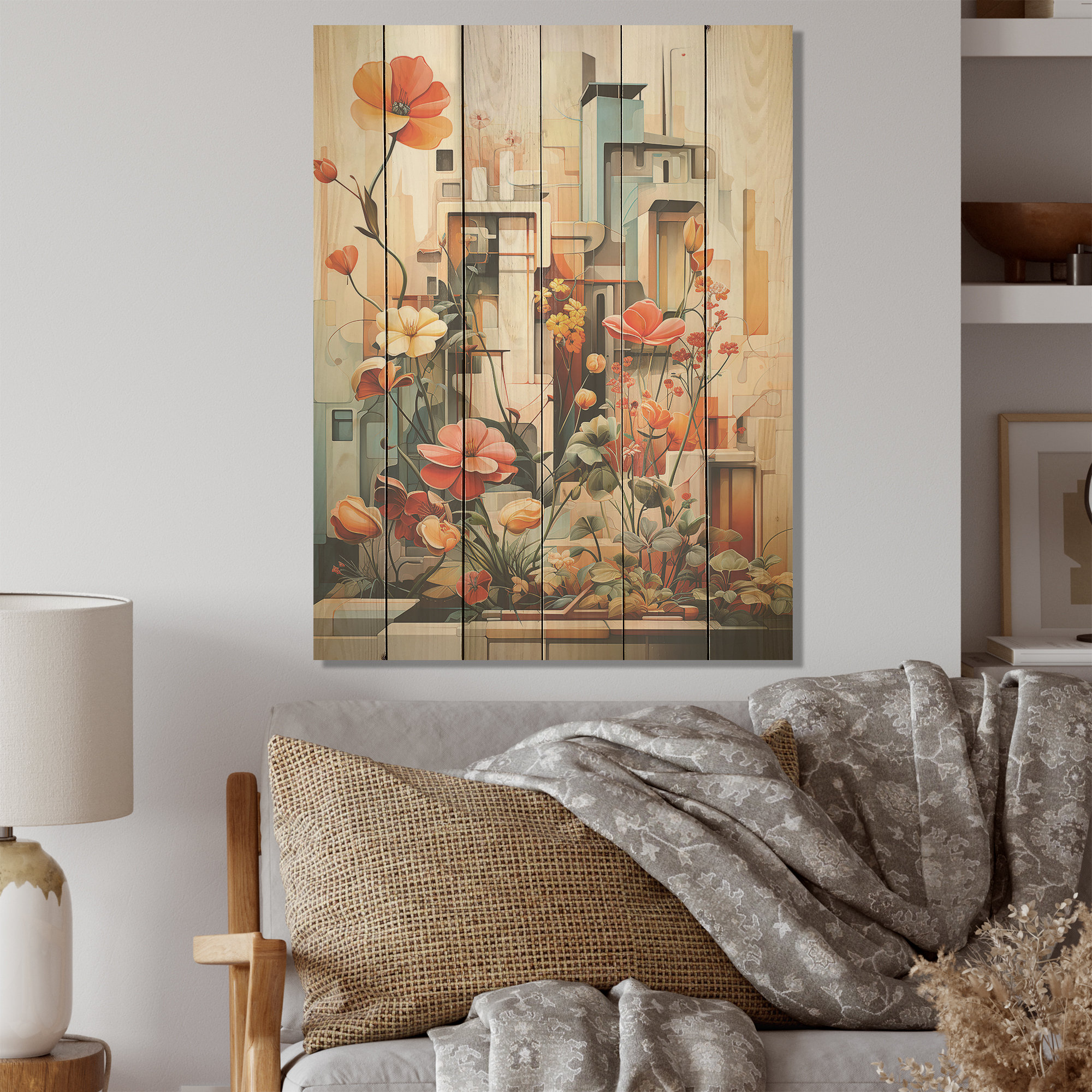 Winston Porter Cubist Horticultural Garden I - Plants Wood Art On ...