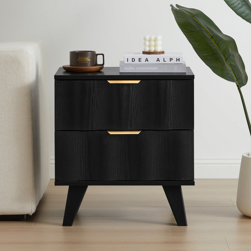 George Oliver 2 - Drawer End Table With Storage, 2 - Drawer Nightstand ...