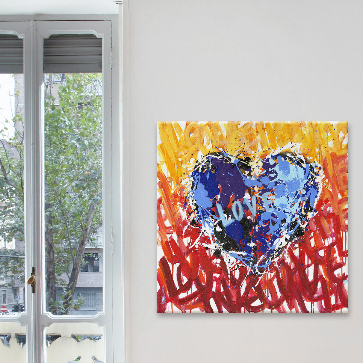 Marmont Hill "Messy Love" Print on Wrapped Canvas | Wayfair