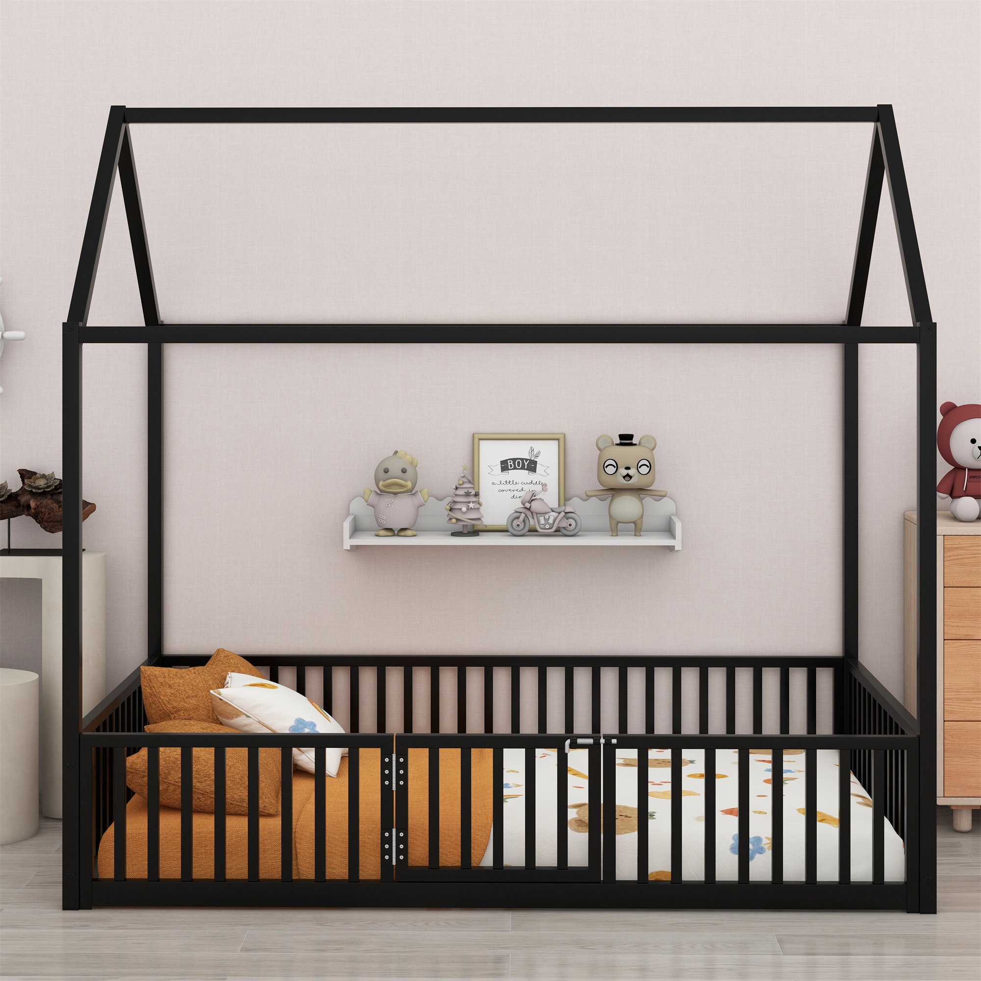 Latitude Run® Aughe Metal Slat Bed | Wayfair