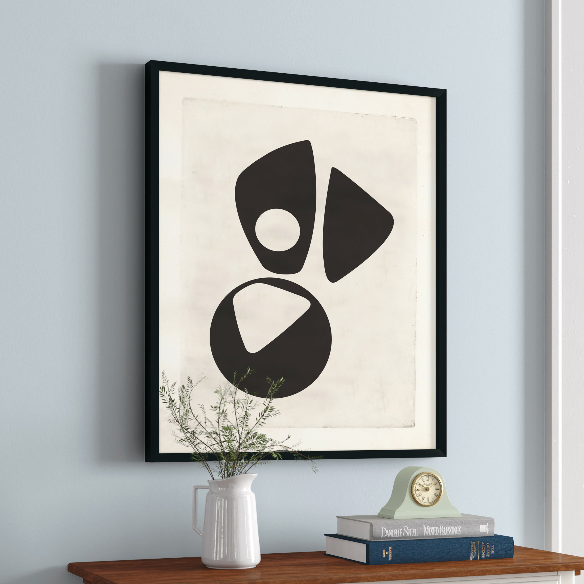 Orren Ellis Chauncie Mid Mod Shapes - Picture Frame Graphic Art ...