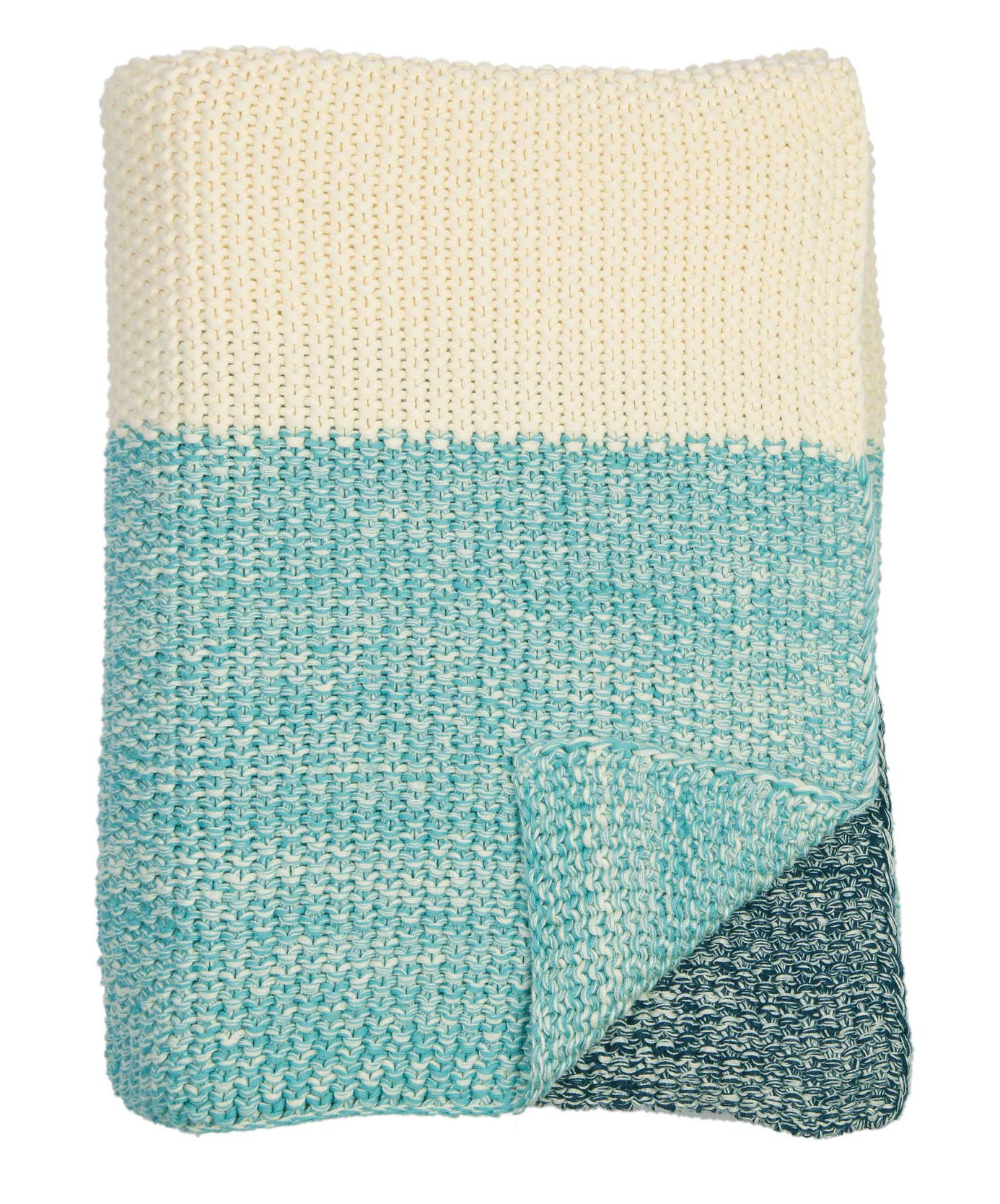 Darzzi Marl Moss Stripe Cotton Throw & Reviews | Wayfair