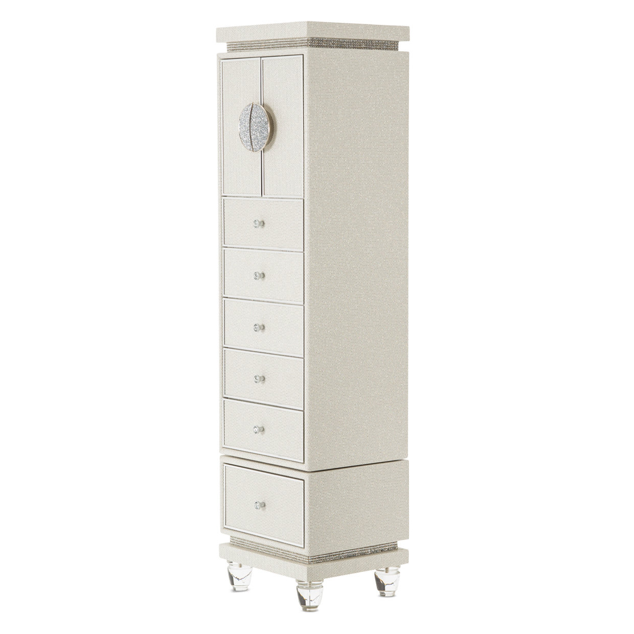 Michael Amini Glimmering Heights Swivel Lingerie Chest & Reviews | Perigold
