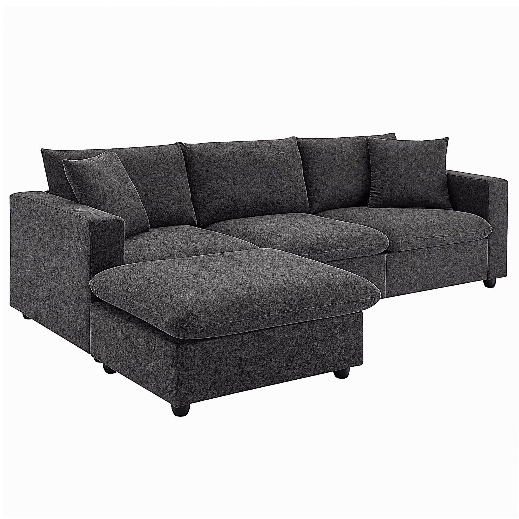 Latitude Run® 100.4*64.6" modern sofa, L-shaped sofa set, includes 2 ...