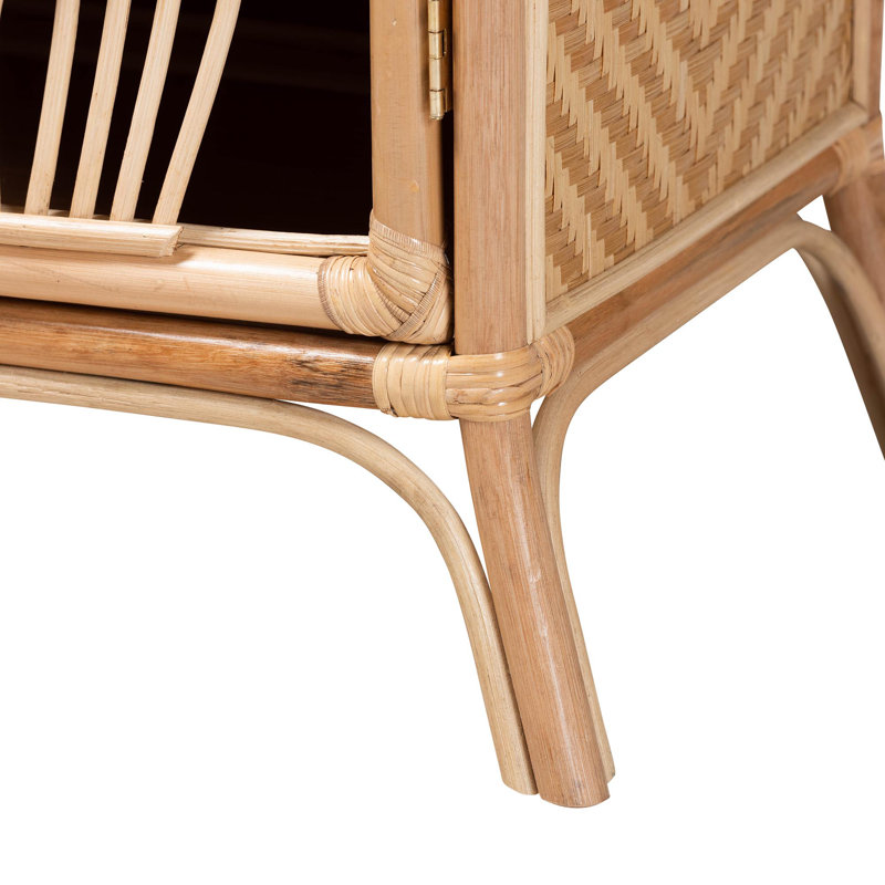 Bay Isle Home Wicker / Rattan Nightstand | Wayfair