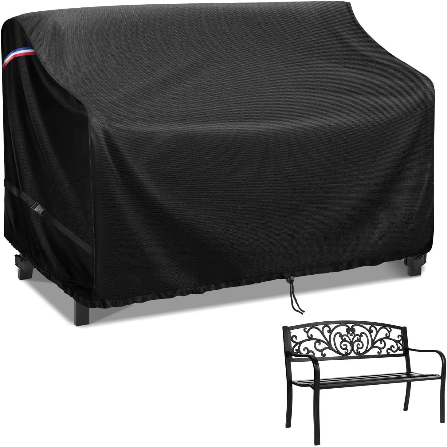 Arlmont & Co. Patio Bench Cover For Outdoor Park Garden Benches With ...