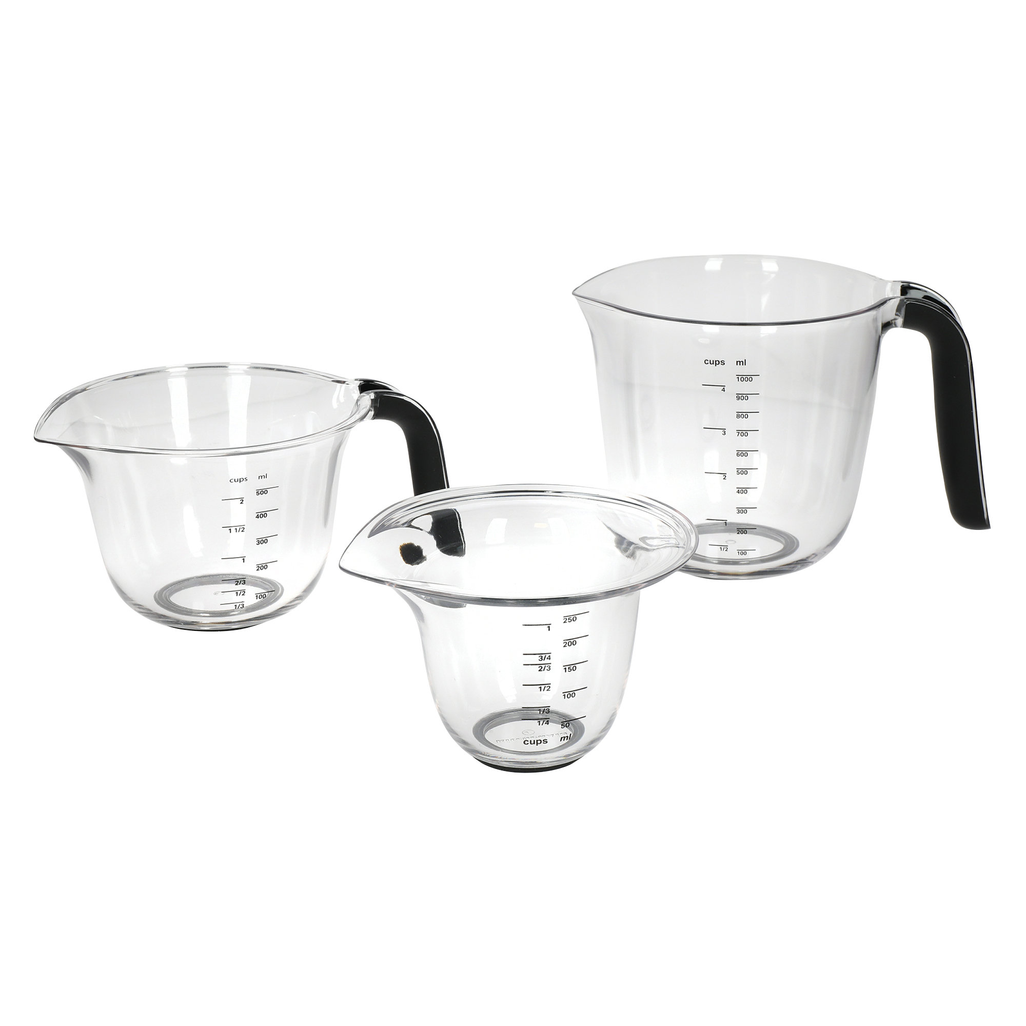 KitchenAid 3pc Measuring Jug Set - Black | Wayfair.co.uk