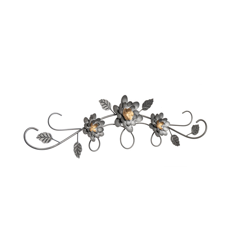 Lark Manor™ Peyron Silver Metal Wall Art | Wayfair