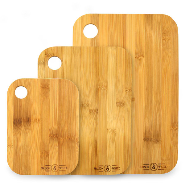 Maison & White Bamboo Chopping Boards - Set Of 3 | M&W | Wayfair.co.uk