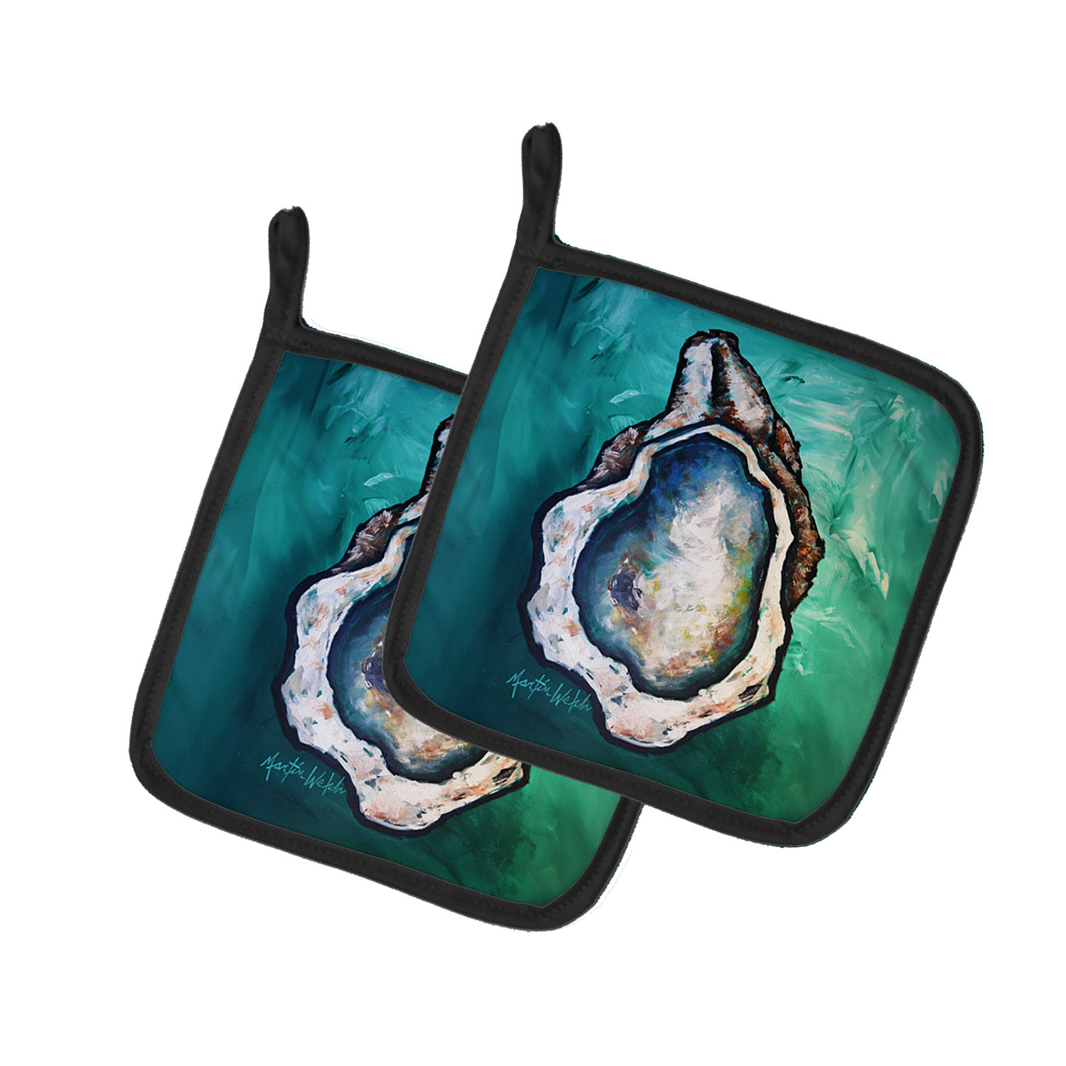 Caroline's Treasures Martin Welch New Artwork Polyester Potholder Set ...