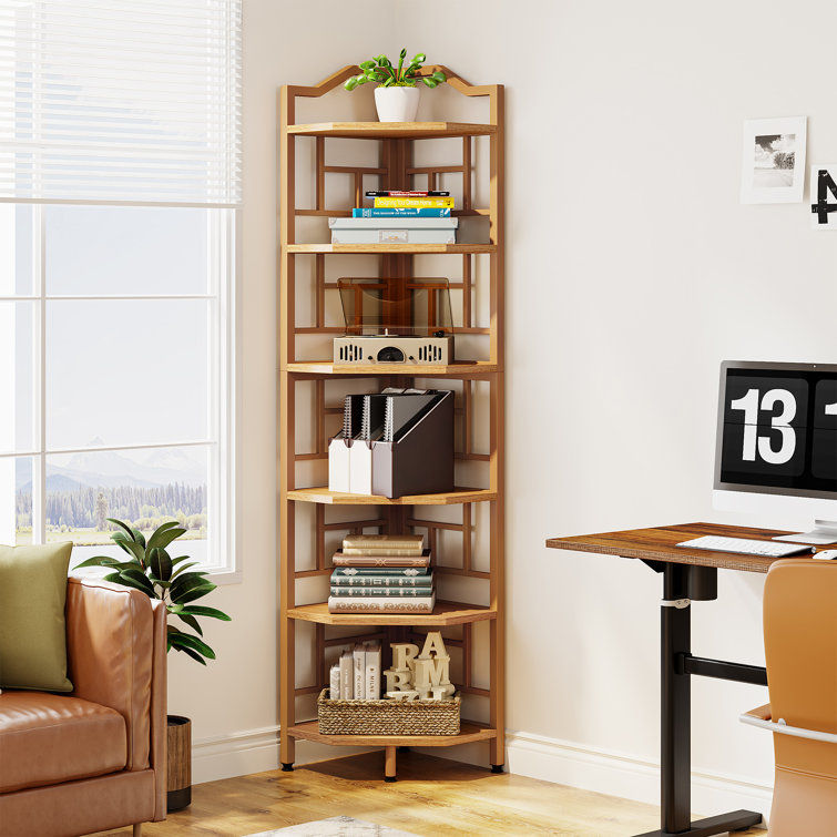 Winston Porter Niroshan Corner Bookcase | Wayfair