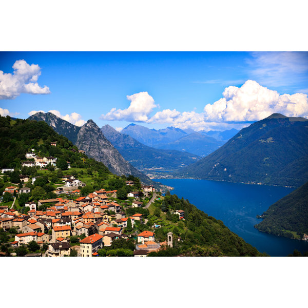 Ebern Designs Lugano City by Missdaredevil - Wrapped Canvas Photograph ...