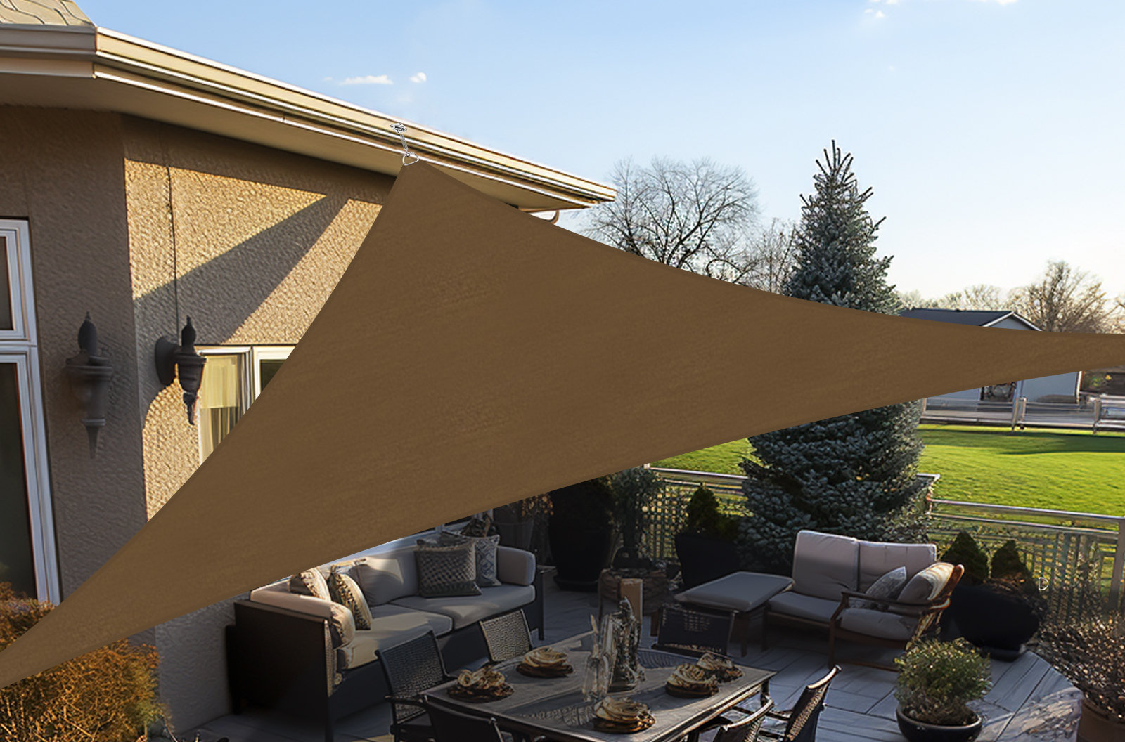 Cisvio Artpuch 11' x 15' Triangle Shade Sail | Wayfair