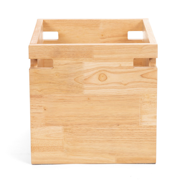 Loon Peak® Zanesfield Storage box, solid wood, large sturdy, shelving ...