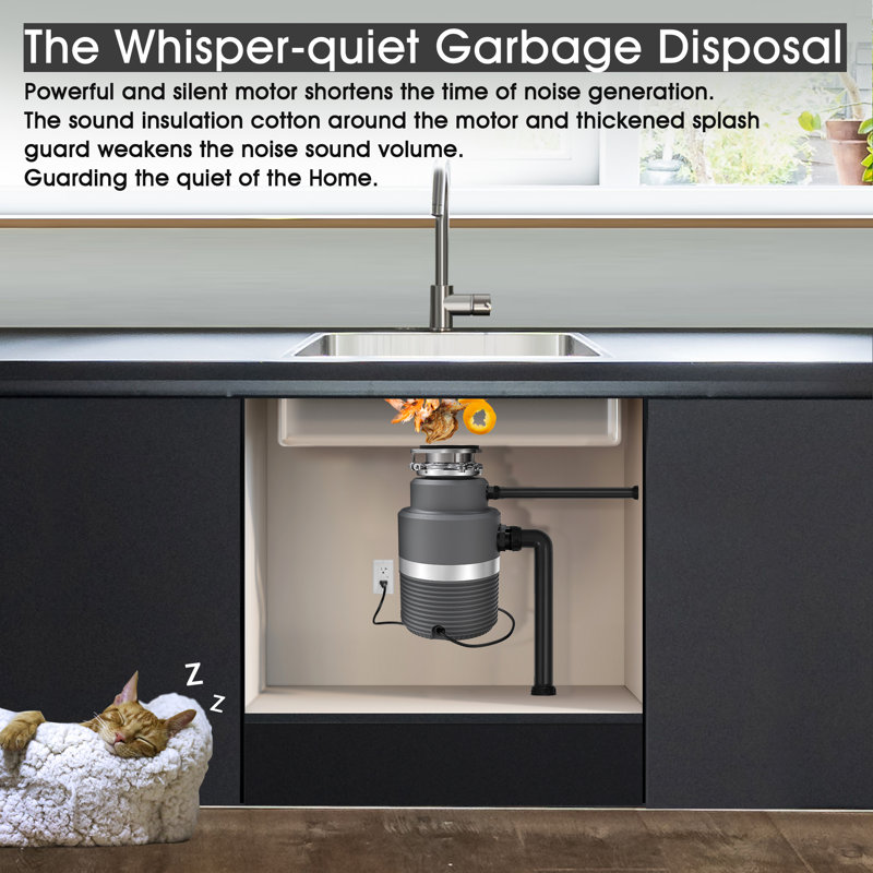Trifecte 1 HP Continuous Garbage Disposal | Wayfair