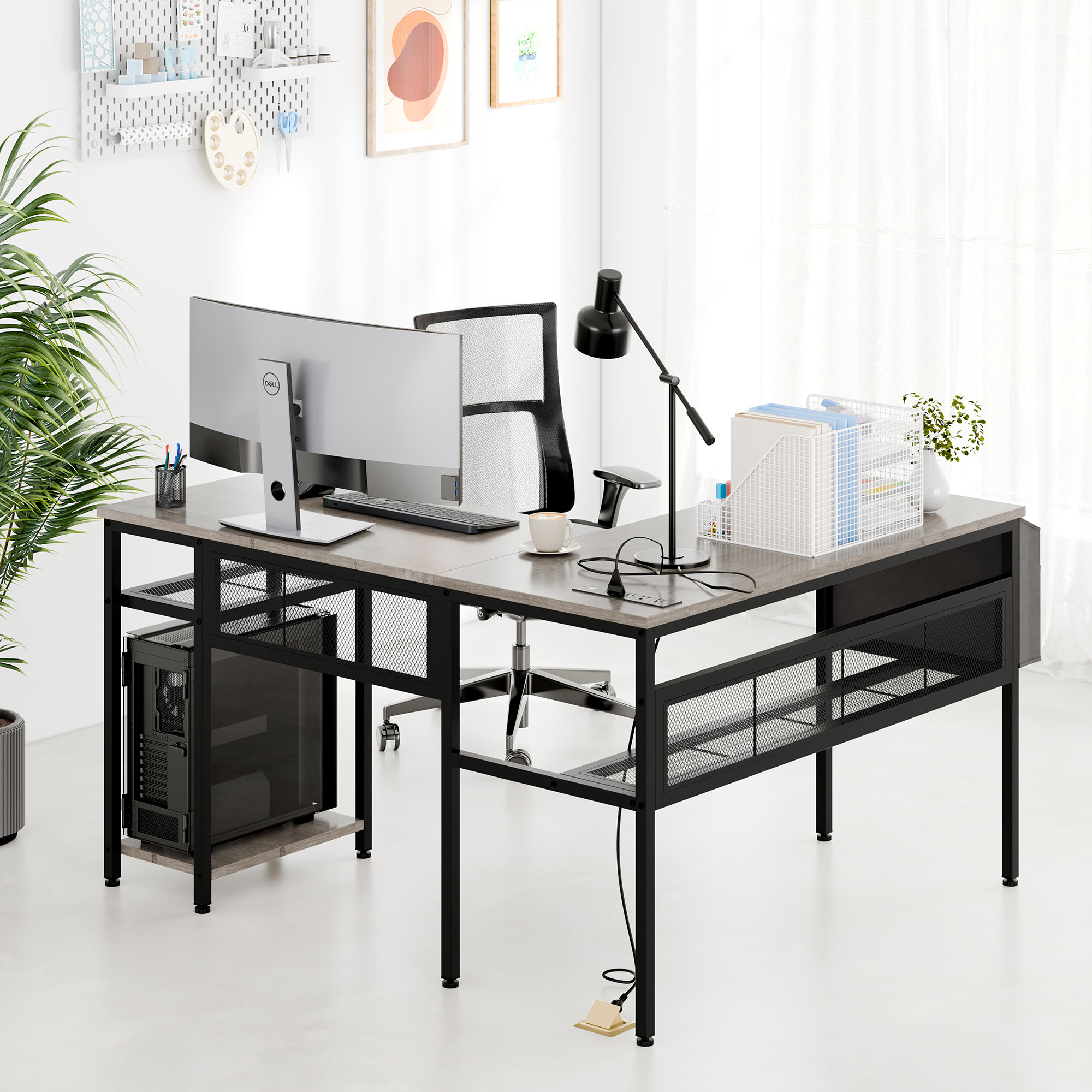 17 Stories Verlis L-Shaped Reversible Computer Desk & Reviews | Wayfair