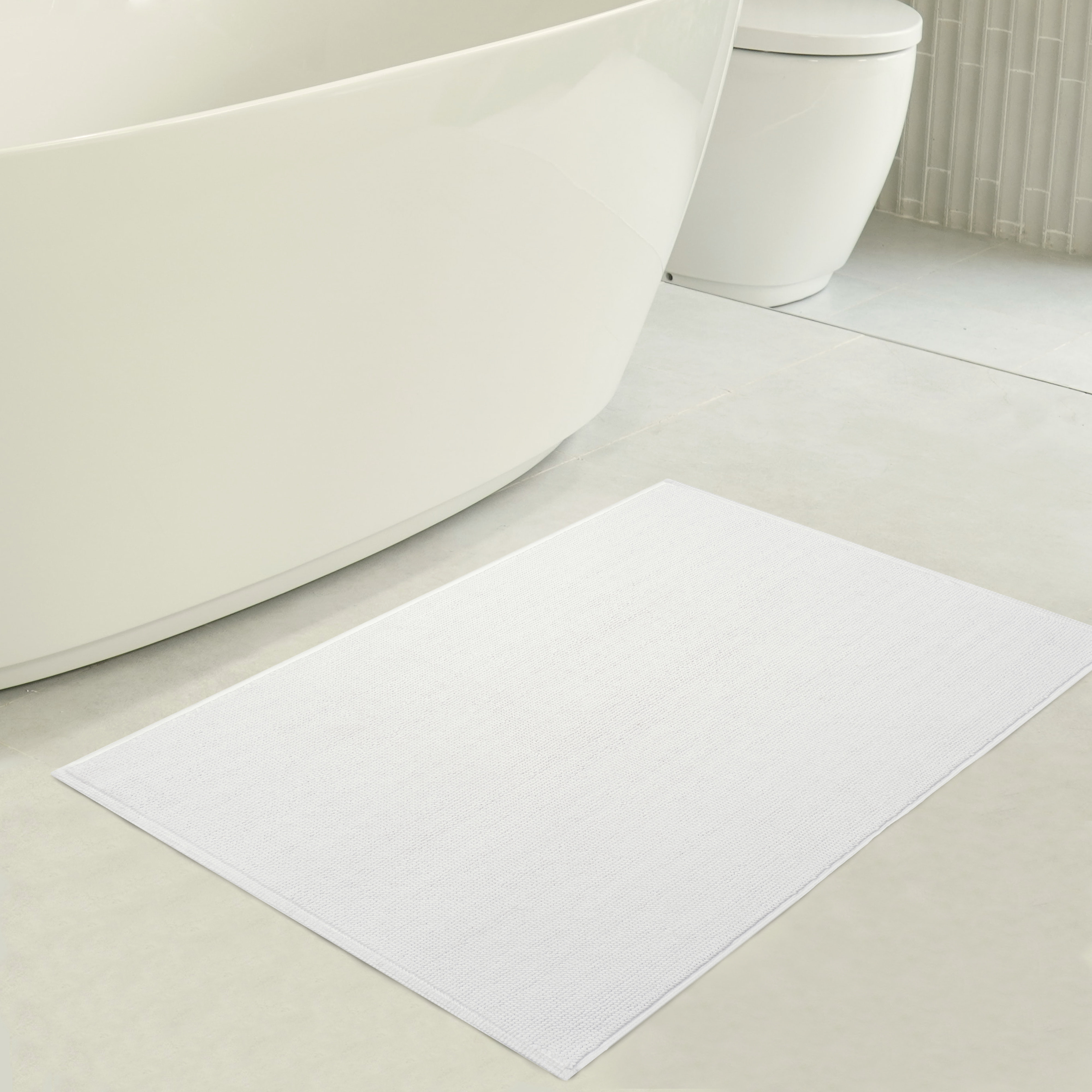 Eider & Ivory™ Eider & Ivory, 100% Cotton Slip Resistant Bath Mat Rugs ...