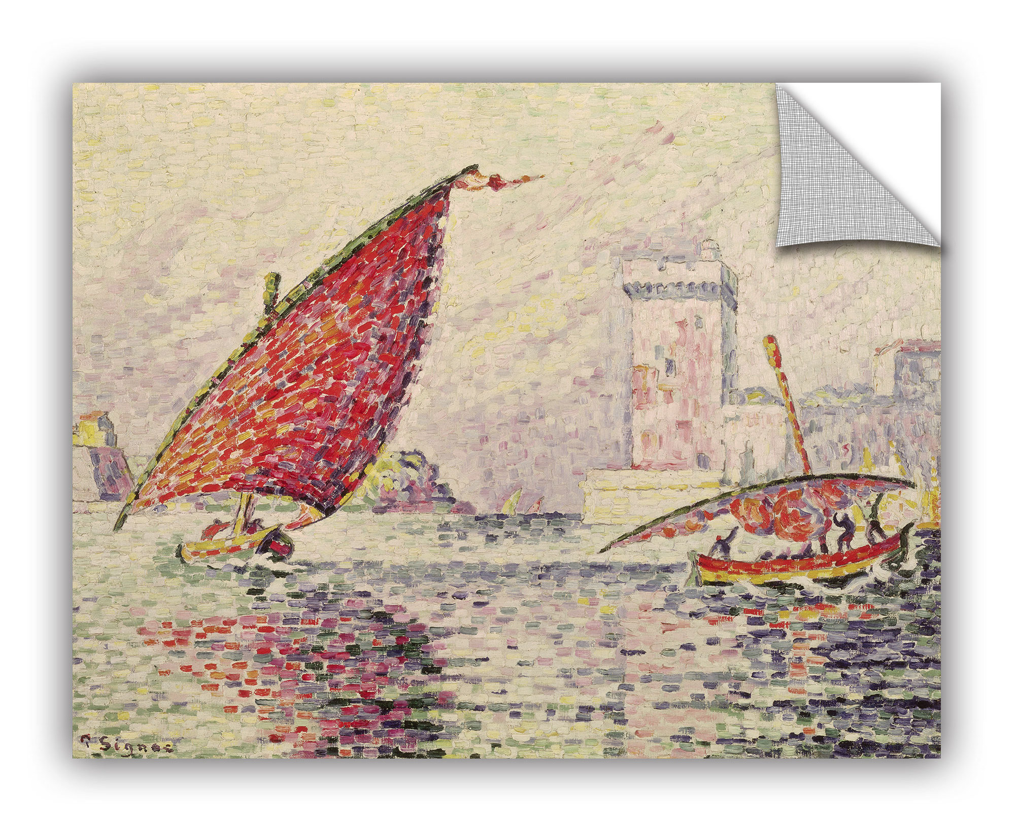 ArtWall Paul Signac Fort Saint-Jean, Marseilles, 1907 Wall Decals ...