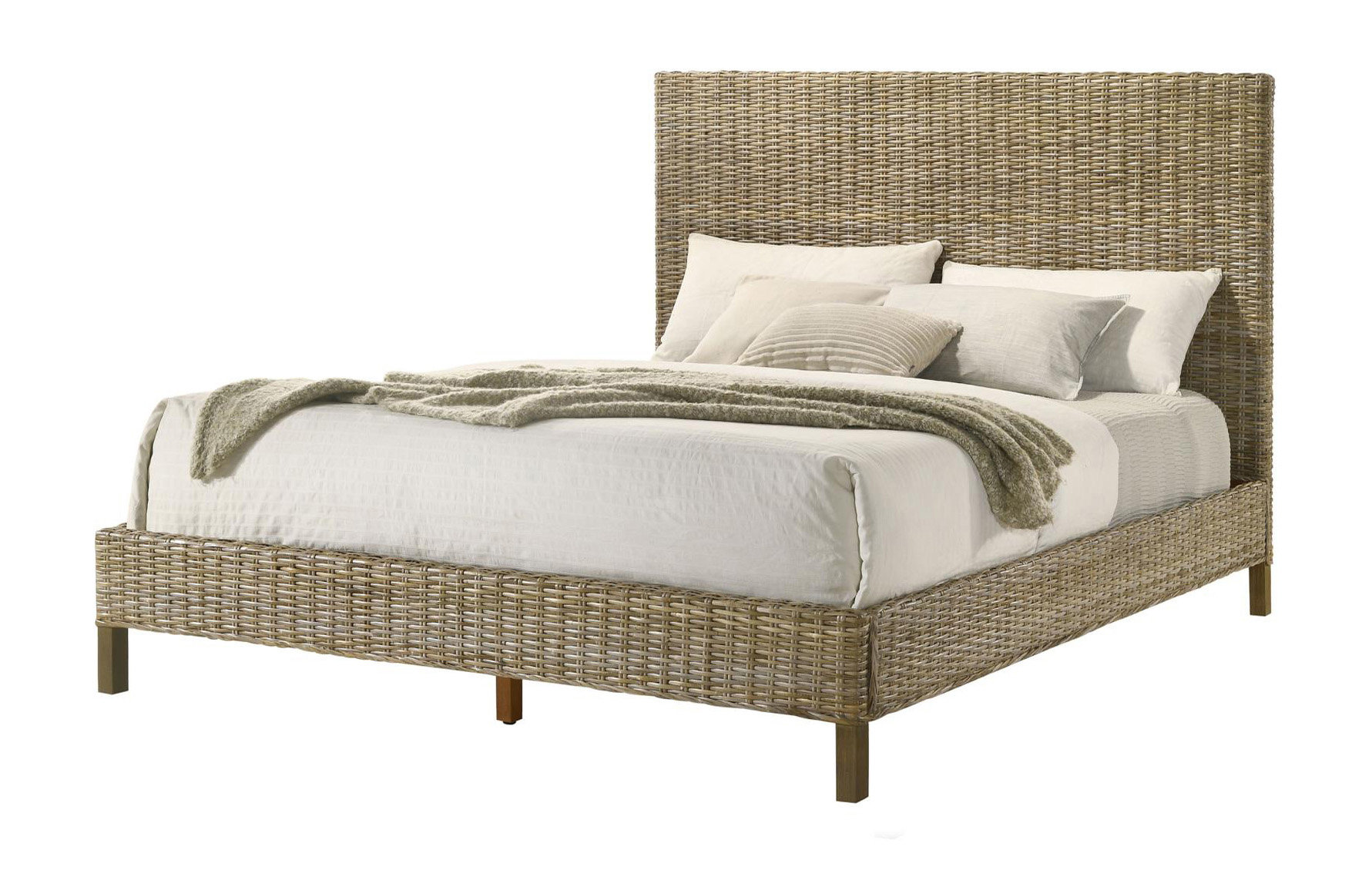 Bayou Breeze Daiza Kubu Grey Panel Bed - Wayfair Canada