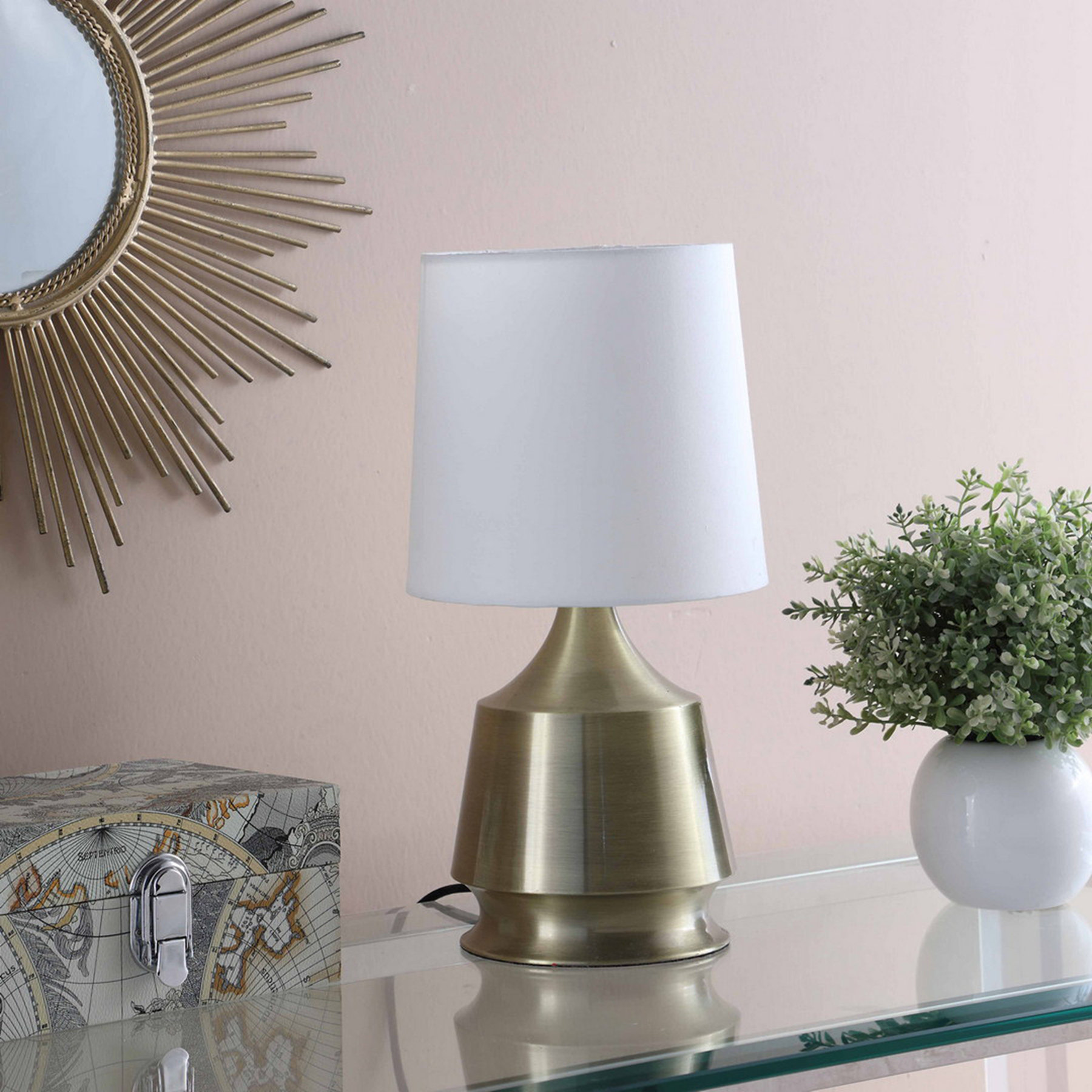 Dakota Fields Antique Brass Metal Table Lamp - Wayfair Canada