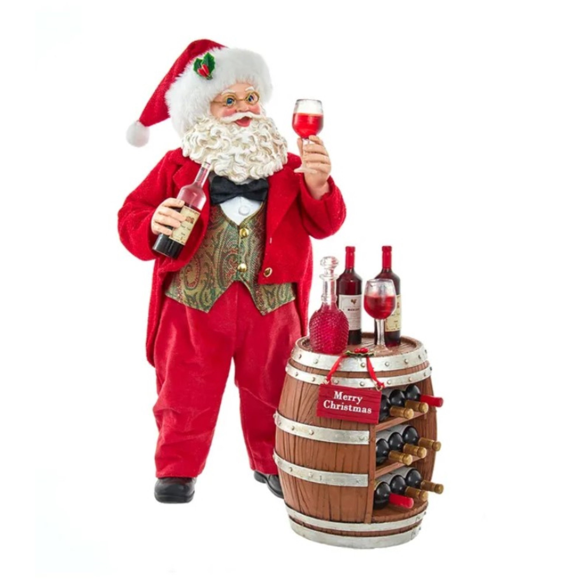 Kurt Adler Wine Tasting Santa | Wayfair