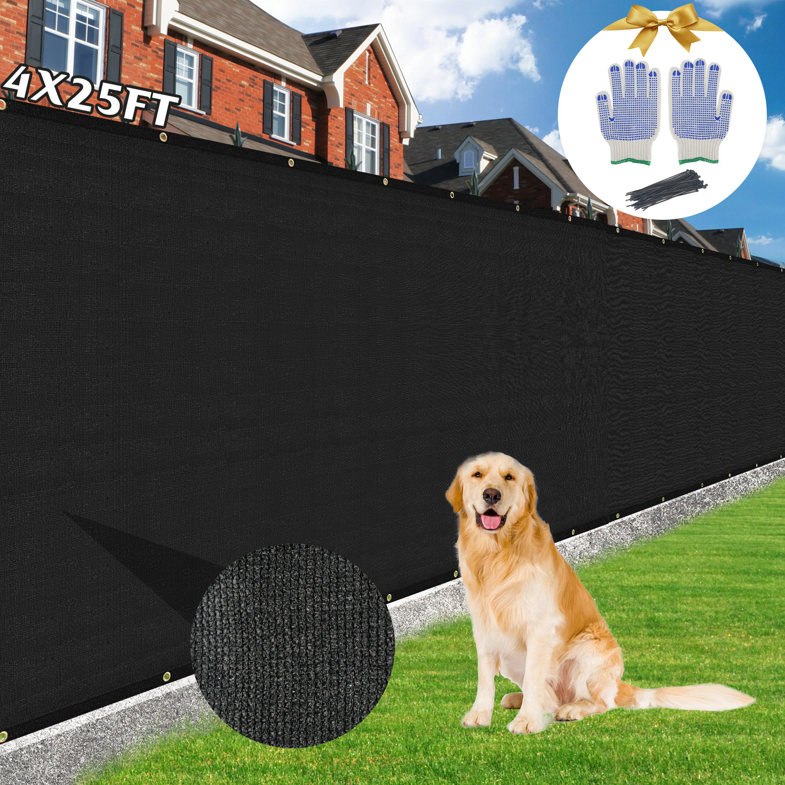 ARC Black Polyethylene Fencing - Wayfair Canada