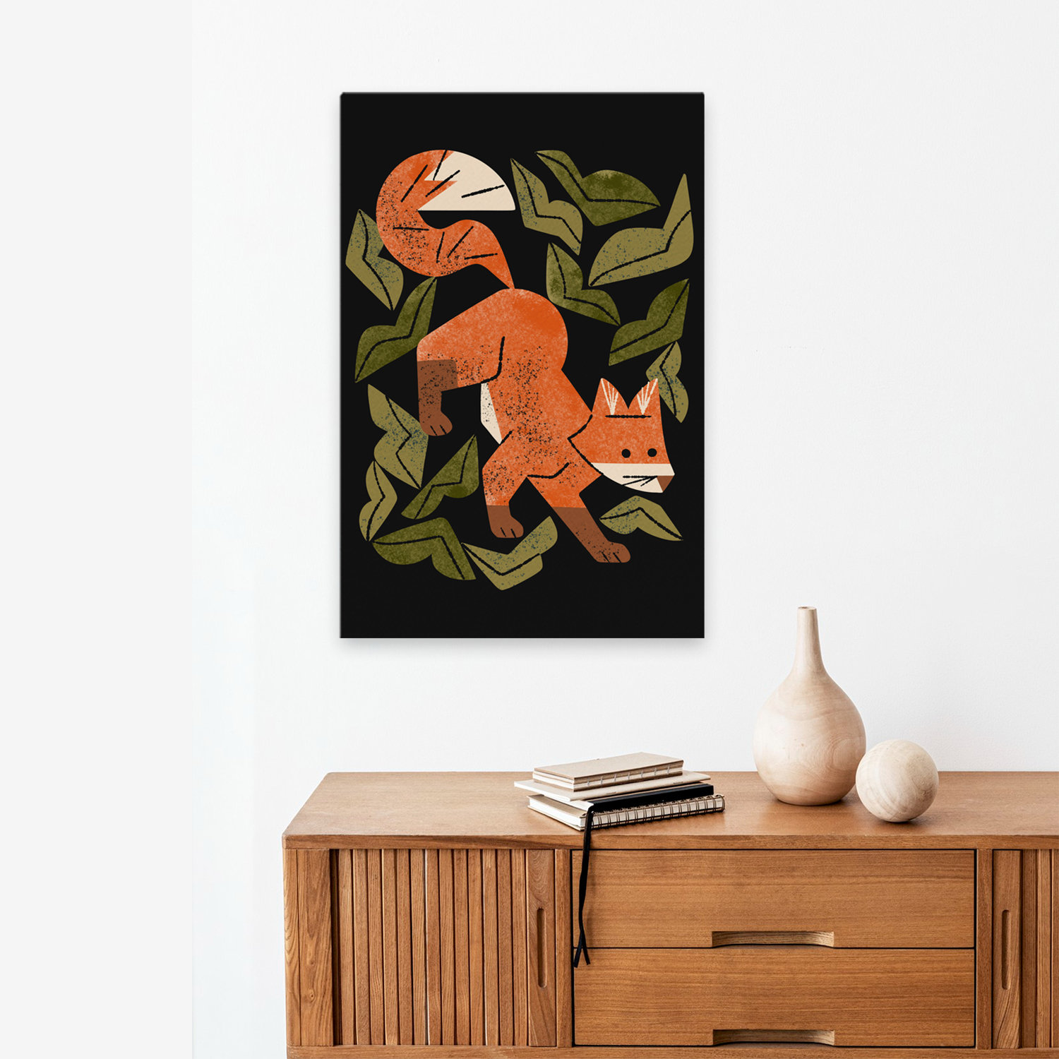 George Oliver Fox In The Brush - Children Animals Wildlife Foxes Art ...