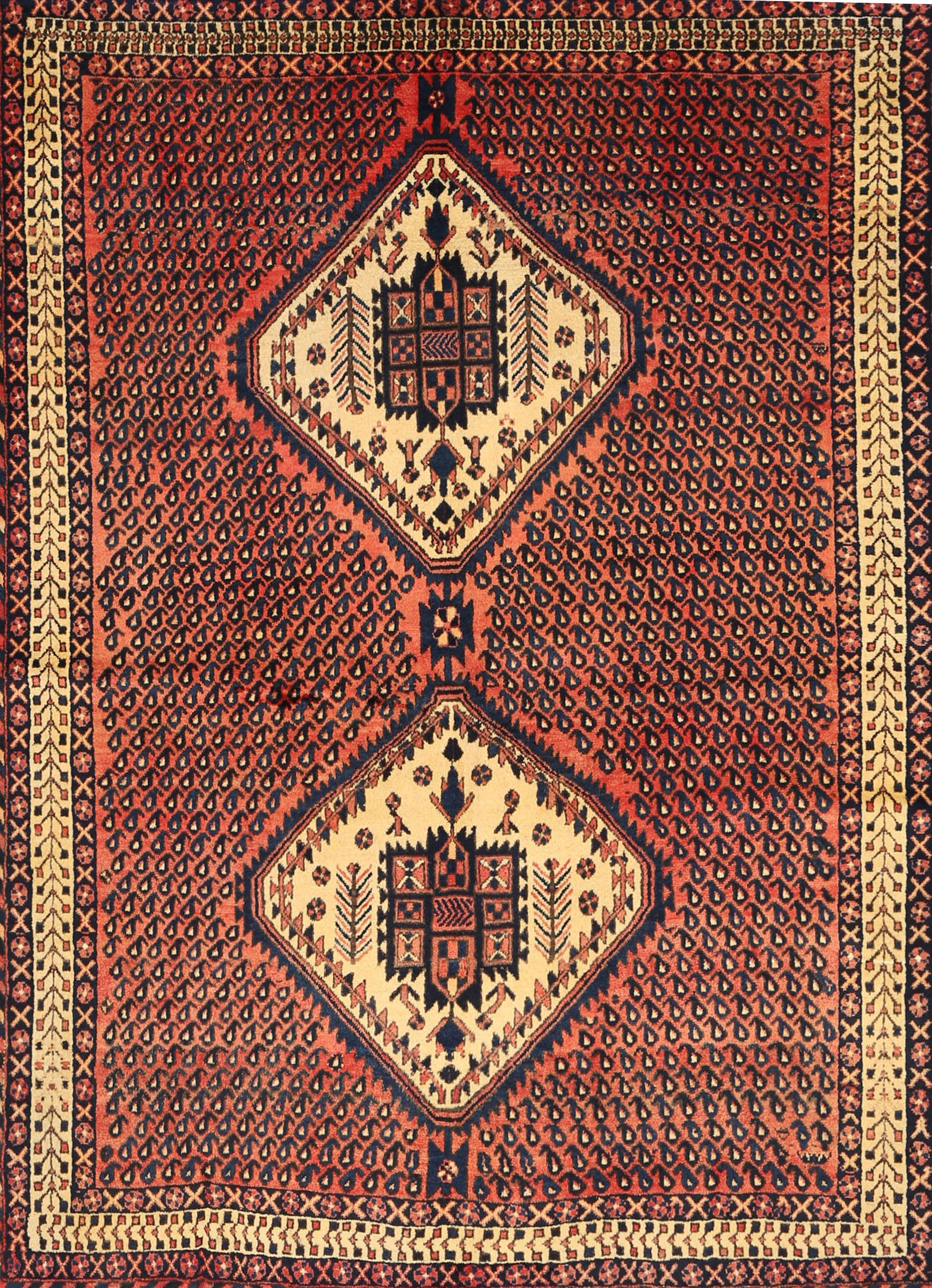 Bloomsbury Market Pismo Traditional Mehroon/Black/Blue Area Rug ...