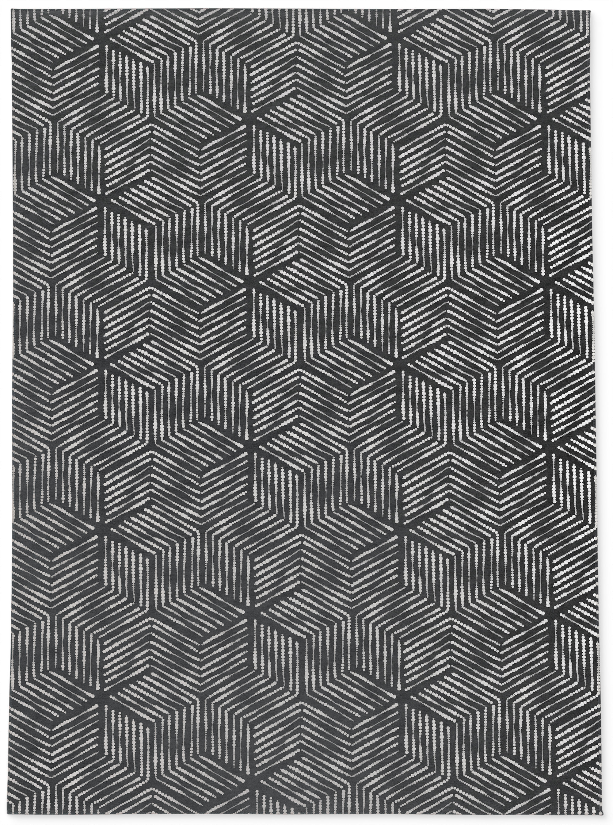 George Oliver Bre Geometric Charcoal/Light Gray Indoor / Outdoor Area ...