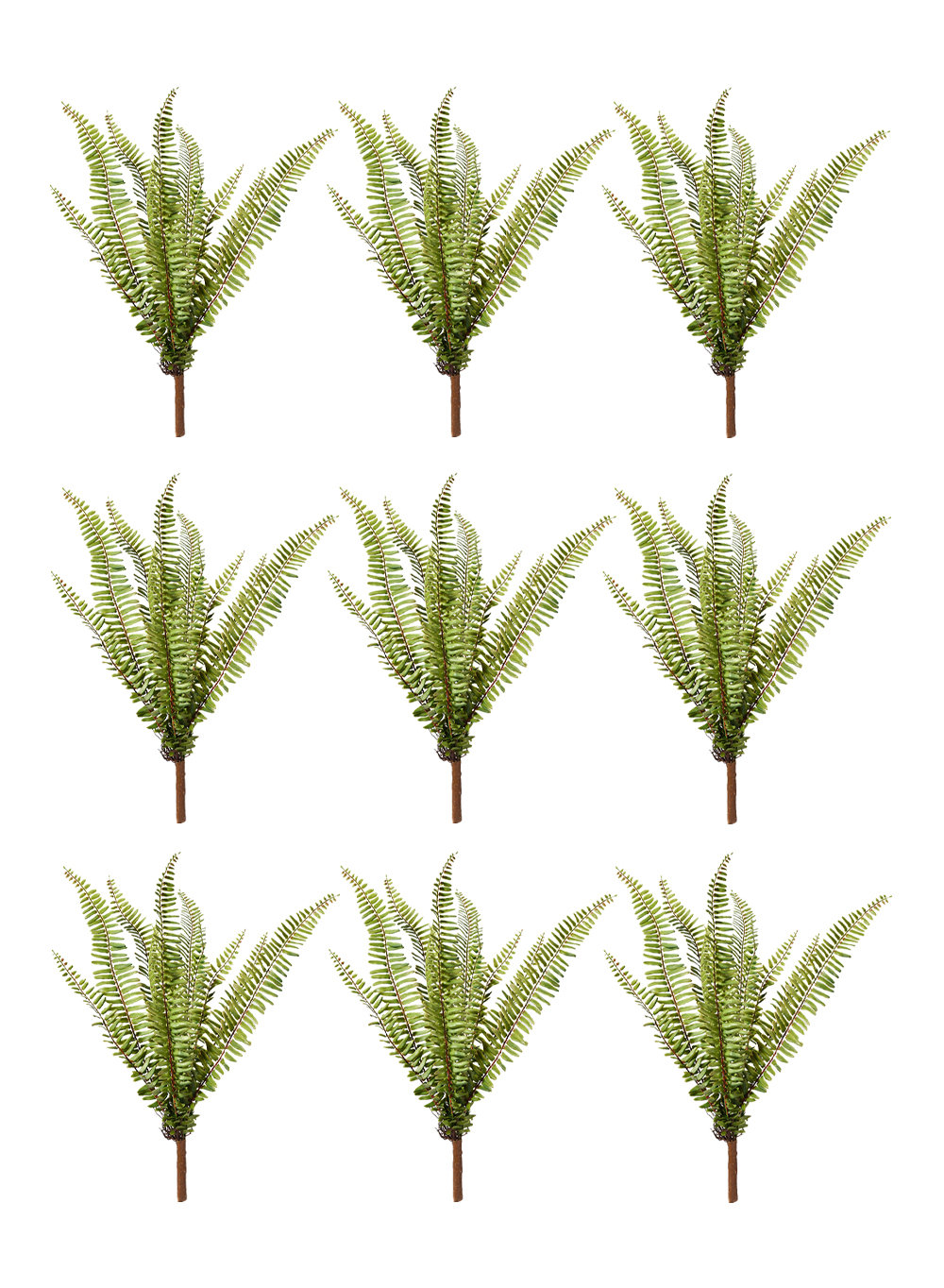 Primrue 12 Bundles Of 4 Inch Stem Artificial Boston Fern Plant, Faux ...