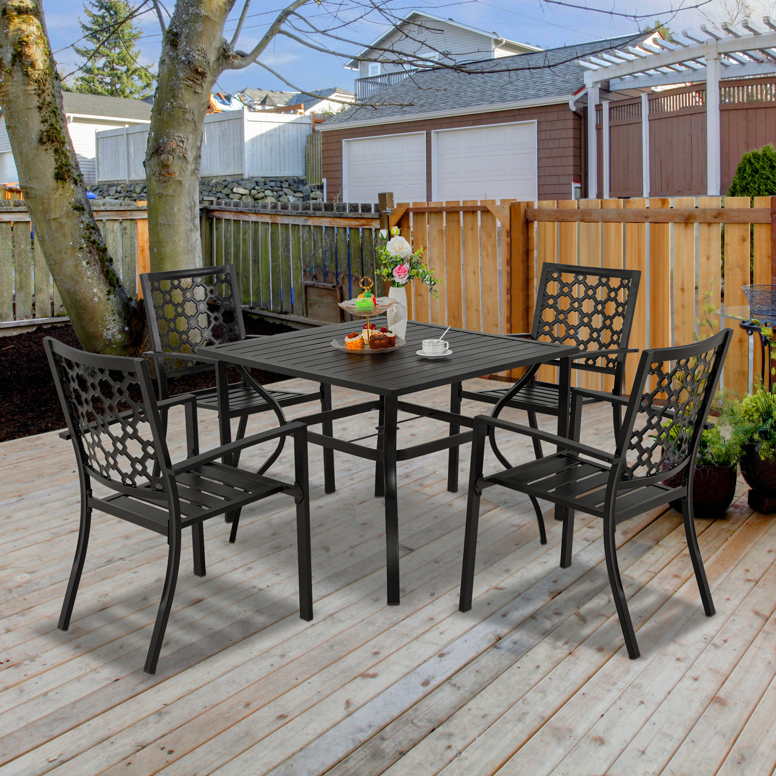 Wildon Home® Zetilla Square 4 - Person 37" Long Dining Set | Wayfair