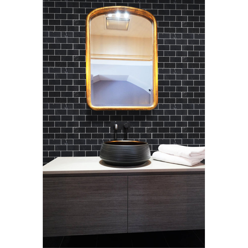 Matrix Stone USA 2'' x 4'' Marble Mosaic Floor Use Tile | Wayfair