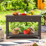 Winston Porter Outdoor Console Table With Drawers Patio Buffet Bar ...