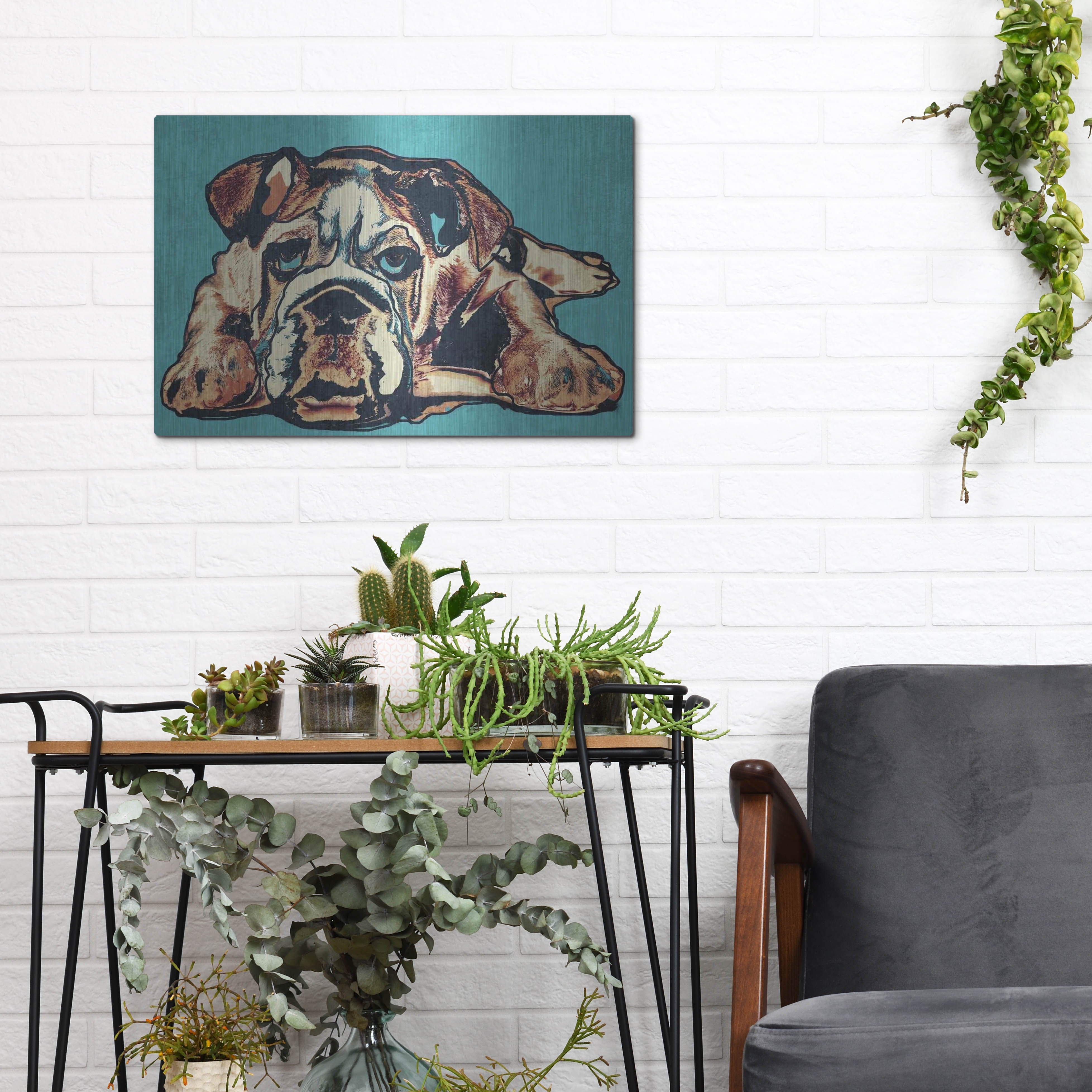 Winston Porter 'Cute Bulldog' by Irena Orlov, Metal Wall Art - Wayfair ...