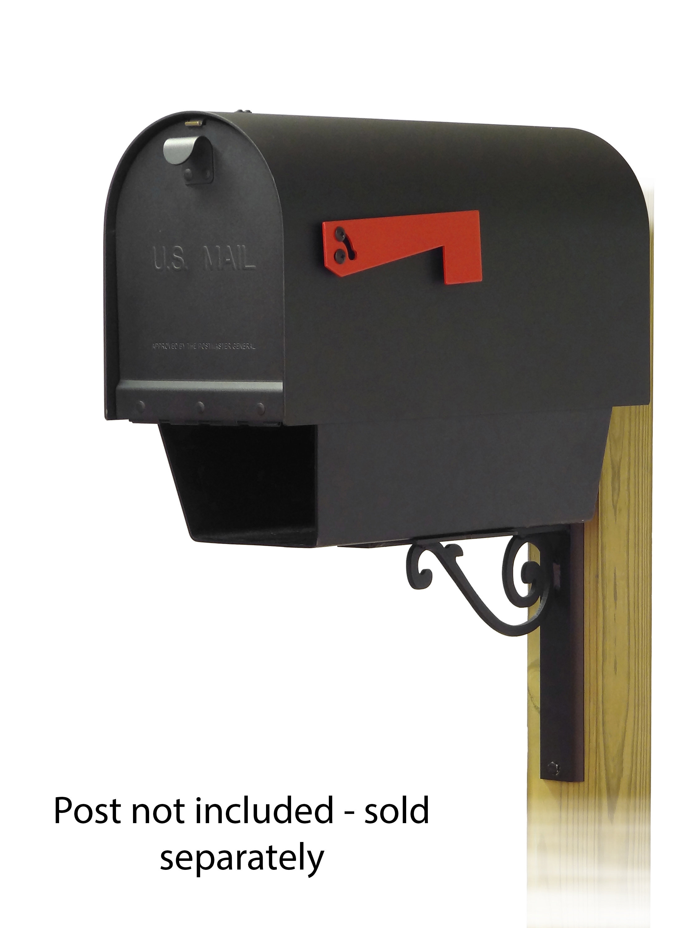 Special Lite Products Titan 8.3 in x 26 in Steel Post Mounted Mailbox ...