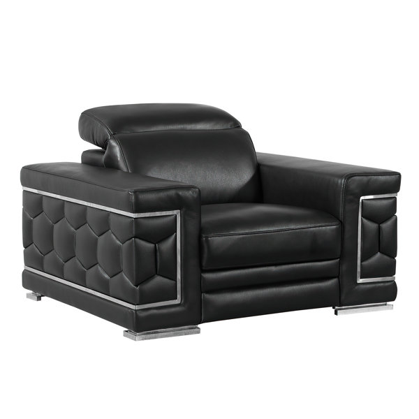 Mercer41 Grindler Leather Living Room Set - Wayfair Canada