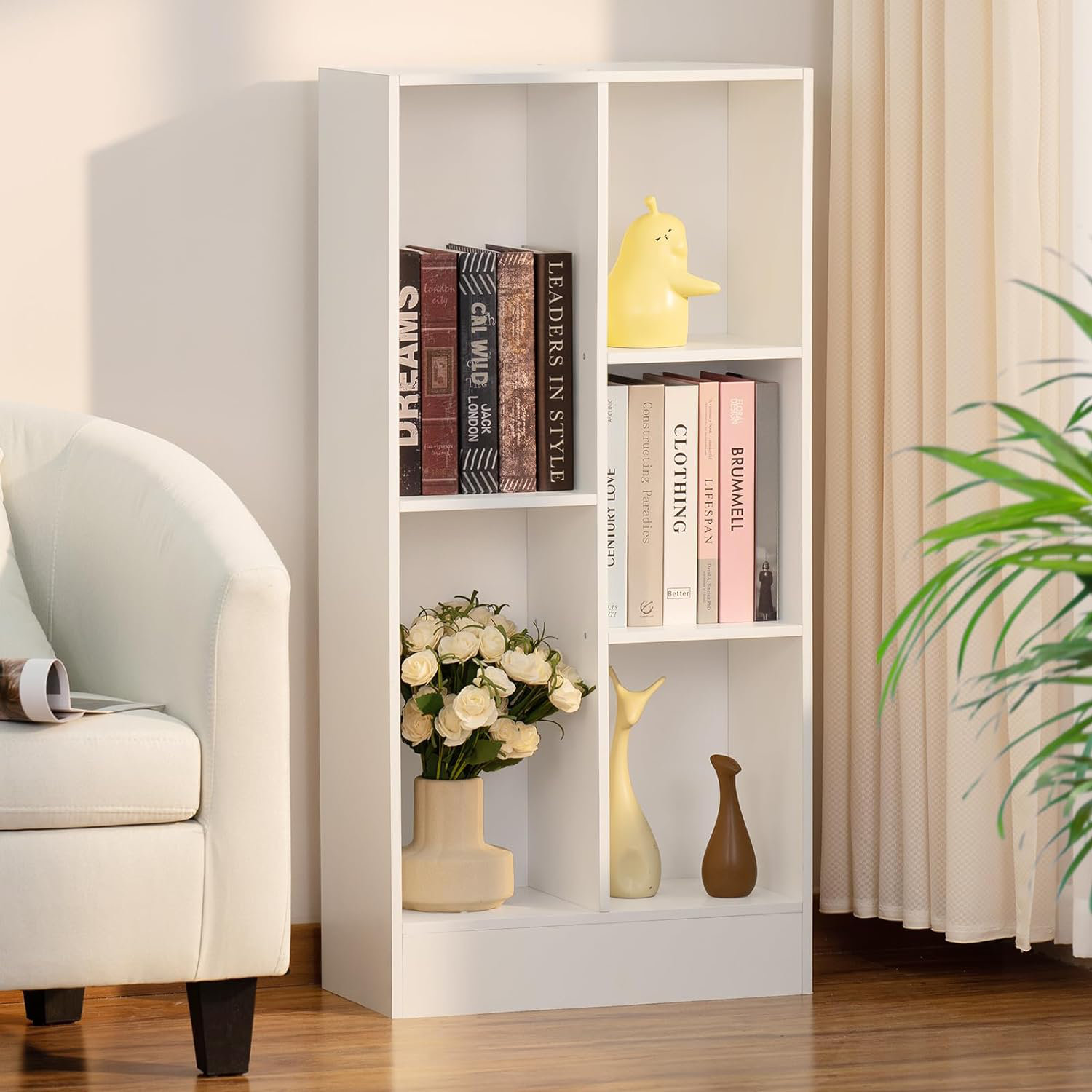 Hoomic Bookshelf,Small Modern Horizontal Bookcase | Wayfair